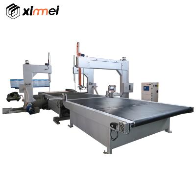China Sponge Cutting Machine Vertical Band Knife PLC HMI Control Foam Block Trimming Splitting to Strip EPE PU Insulation Cotton Scourer EVA Rock Wool Honeycomb Paper Board Coconut Fiber no CAD drawing for sale