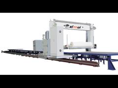 Siemens electronic Control C517 PU long Foam Cutting Machine peeling equipment head with Linear Moti