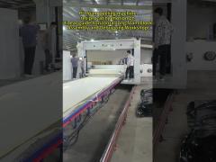 C517 Grantry Moving On Linear Motion Guide Long Block Foam Splitting To Slim Sheet Horizontal Cutting Machine