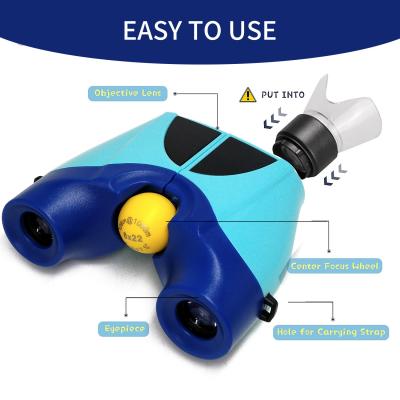 China Fmc Coating 8x21 Kids Binoculars Age 3-12 Years Old for sale