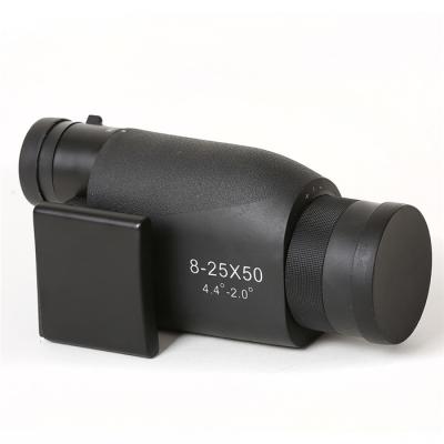 China Tripod Available Phone Monocular Telescope 8 - 25 x 50 Porro Prism Zoom Lens for sale