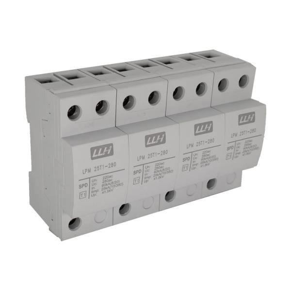 Quality Lightning Protection T1 T2 SPD 3 Phase Home Surge Protector 220V 25kA 40kA 80kA for sale