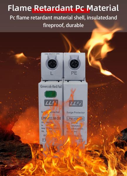 Quality Home Office T1 T2 SPD Single Phase Surge Protector 220V 15kA 30kA for sale