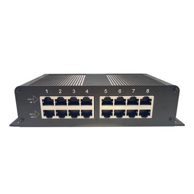 China POE Ethernet Lightning Surge Protector 8 Port Wall Mount 1G Office Home Protection for sale