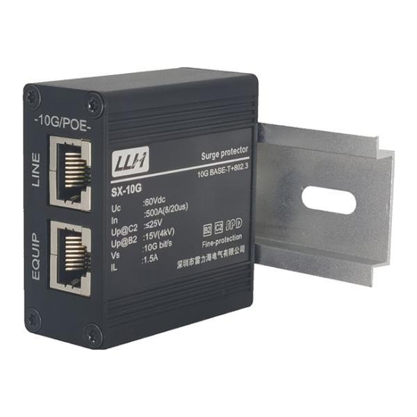 Quality 1G Ethernet Poe Surge Protector Cat6 4kV Network Camera Data Center Enterprise for sale
