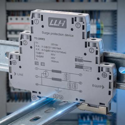 China Network SPD 5V 12V 24V 48V 2 Wire Line GND 5Vdc 10kV Industrial Control PLC for sale
