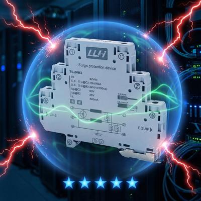 China 2 Wire Signal SPD Network Surge Arrester 5V 60V DC 5Vdc 10kV PLC Sensor Full Mode for sale