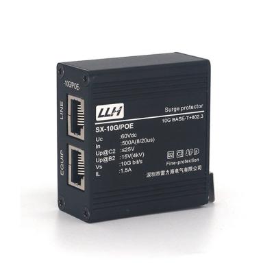 China 1G Ethernet Poe Surge Protector Cat6 4kV Network Camera Data Center Enterprise for sale