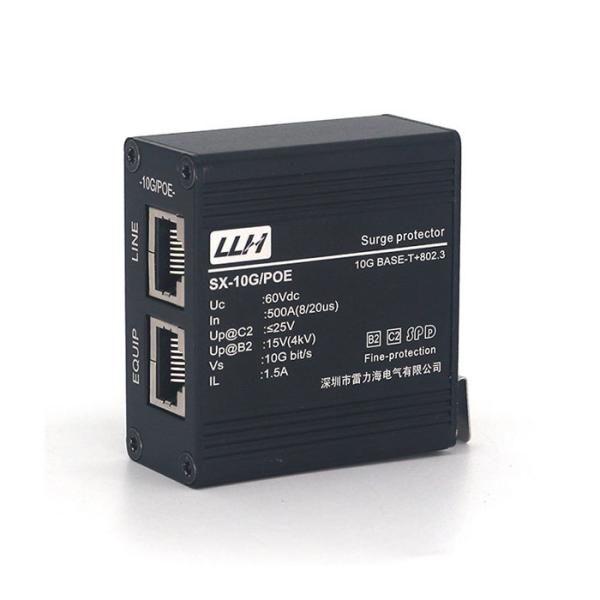 Quality 1G Ethernet Poe Surge Protector Cat6 4kV Network Camera Data Center Enterprise for sale