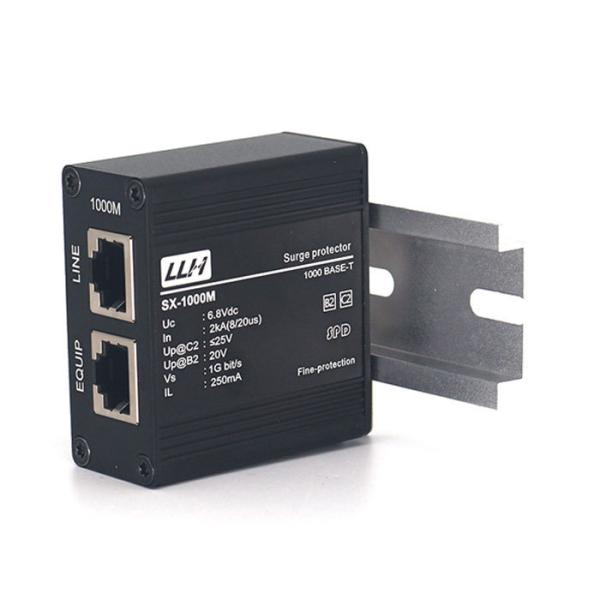 Quality Lightning 10G Gigabit Ethernet Surge Protector Poe SPD Cat6A 4kV Device Protection for sale