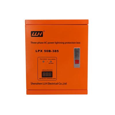 China Wall Mount Lightning Arrester Box 220V 40kA 80kA IP20 Electrical System Protection for sale
