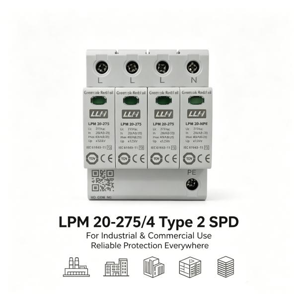Quality Surge Protection Device | Three Phase SPD For EV Charging Station Auxiliary Power Cabinets for sale