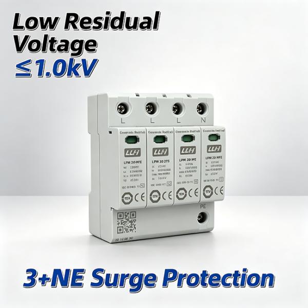 Quality 4P SPD Surge Arrester 20KA 40KA 3 Phase For Three Phase Terminal Cabinets for sale