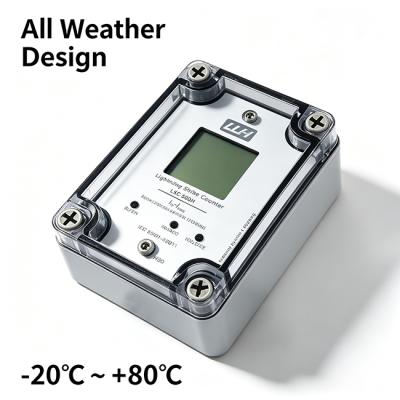 China IP67 Waterproof Lightning Surge Counter, -20~+80℃ Wide Temp Outdoor LPS Pulse Recorder for sale