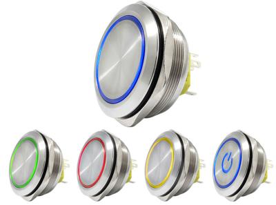 中国 40mm 瞬間的な金属 プッシュ ボタン スイッチ 大型オンオフ ロッキング 機能 販売のため