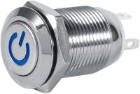 China Small 16mm Latching Push Button Switch Metal IP65 Rating Round Shape for sale