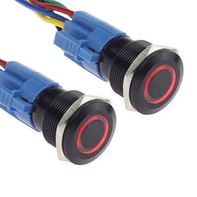Cina Interruttore a pulsante momentaneo in metallo da 125 V CA 22 mm On Off 1NO1NC in vendita