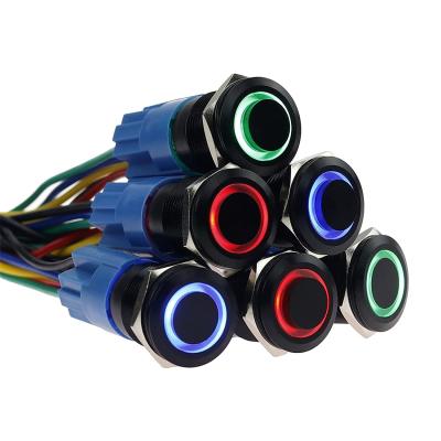 Cina Interruttore a pulsante momentaneo in metallo da 125 V CA 22 mm On Off 1NO1NC in vendita