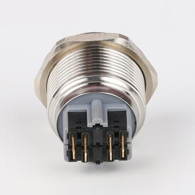Cina Interruttori a pulsante in metallo illuminati da 28 mm LED ad anello rotondo da 500 V in vendita