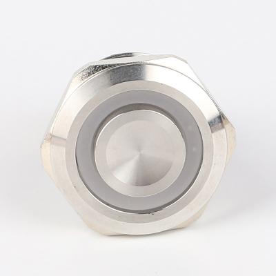 Cina Interruttori a pulsante in metallo illuminati da 28 mm LED ad anello rotondo da 500 V in vendita