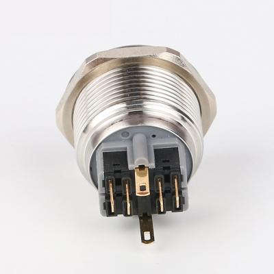 Cina Interruttori a pulsante in metallo illuminati da 28 mm LED ad anello rotondo da 500 V in vendita