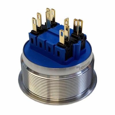 中国 40mm 瞬間的な金属 プッシュ ボタン スイッチ 大型オンオフ ロッキング 機能 販売のため
