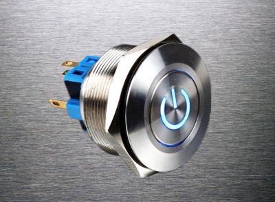 中国 40mm 瞬間的な金属 プッシュ ボタン スイッチ 大型オンオフ ロッキング 機能 販売のため