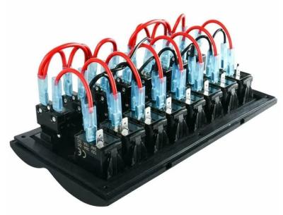 中国 海洋ボート 防爆スイッチパネル 8 LED インディケーター ロッカーオートフューズとバンド 販売のため