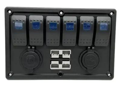 中国 12V 8 Way Gang Rocker スイッチ パネル W/ 50A デュアルアンダーソンプラグ アクセサリー 電源ソケット & デュアルUSB 販売のため