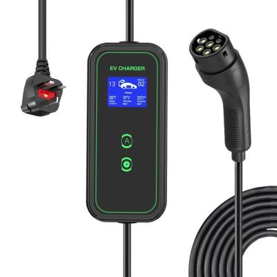 Cina 3.5KW 7KW 11KW Spina standard europea Type2 Cavo di ricarica CA portatile Caricatore portatile per casa EV 7KW Giacca Tpe in vendita