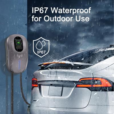 Cina J1772 Caricabatterie per veicoli elettrici a parete 11 kW Wallbox Caricabatterie per auto elettriche tipo 1 in vendita