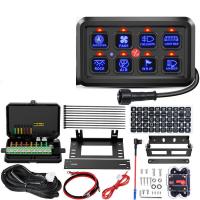 China ABS Material 8 Gang Spod Switch Panel 600w Combination Switch Type for sale