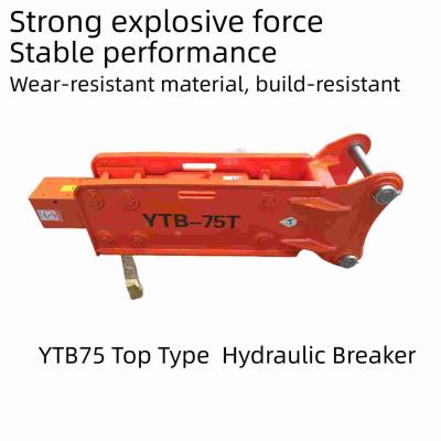 China 75 Chisel top type hydraulische breaker slijtvast YTB75 voor 6-8 ton graafmachine Te koop