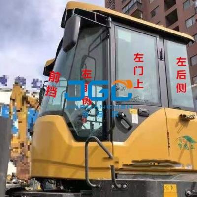 China Loader windshield LG955F 968F 956 Forklift front side door upper and lower rear side tempered glass for sale