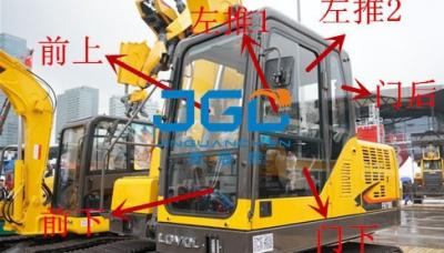 China FR150E 330E 370E 480E Excavator Front And Rear Windshield Upper And Lower Windshields for sale