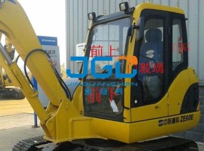 China ZE60E 80E 85 Excavator Front And Rear Windshield Right Large Door Glass for sale