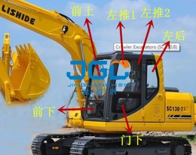 China SC130 220 230 210 320 330 360-7 Windshields Of The Front And Rear Rear Doors Of The Excavator for sale