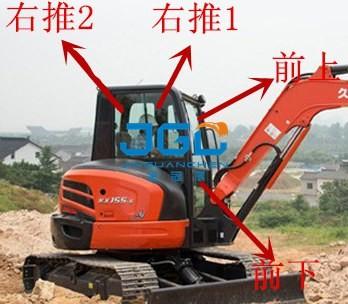 China KX155-5 Excavator Front Gear Rear Windshield, Left And Right Doors And Windows for sale