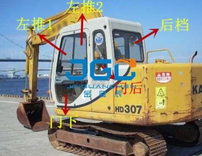 China HD307 Excavator Front And Rear Gears Left And Right Doors And Windows Above And Below The Windshield for sale