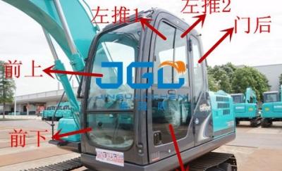 China SK130-8 Excavator Front And Rear Door Skylight Upper And Lower Laminated Windshield for sale