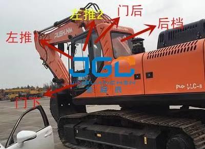 China PZ220 165 250 330-8 Excavator Glass Doors And Windows Left And Right Front And Rear Upper And Lower Windscreens for sale