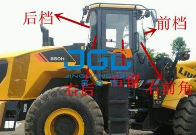 China Loader Front Gear Rear Door Window Left And Right Windshield 840 850H 860H 870 for sale