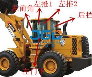 China FL955F loader front gear rear stop left and right doors up and down windshield forklift glass for sale