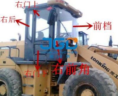 China LG833B Loader Front Stop Rear Stop Left And Right Window Side Angle Windshield for sale