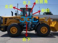 China L958F Loader Windshield Front Rear Stop Left Right Side Angle Tempered Glass 1 Set for sale