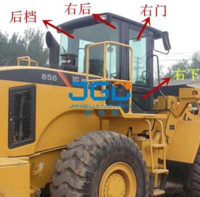 China LG856 Loader Front Stop Rear Stop Left And Right Window Windscreen Corner Glass for sale