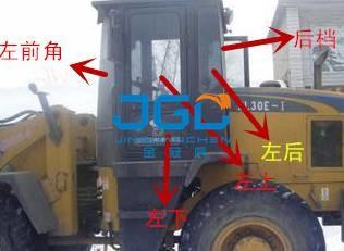 China Loader ZL30E-1-2 Front And Rear Windshield Mechanical Accessories for sale