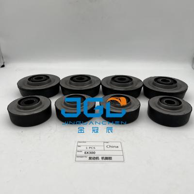 China Good Quality Accessories For Excavator Engine Mounting Ex300 Black Engine Cushion for sale