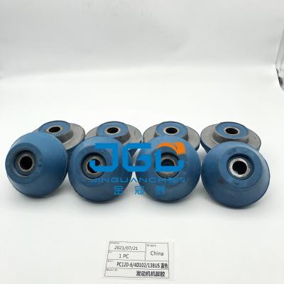 China High Quality Engine Mounting Engine Systems Parts Mounting Rubber Cushion Feet Bumper For PC120-6 4D120 PC138US Excavato for sale