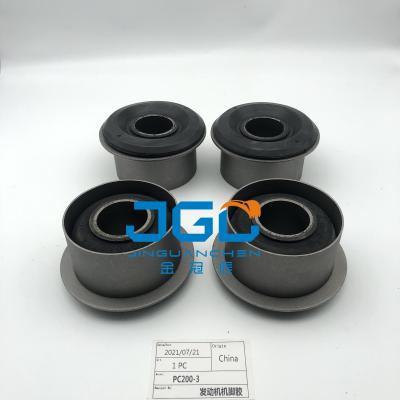 China Hot Sale Engine Mounting Systems Parts Mounting Rubber Cushion Feet Bumper For PC200-3 Excavator Part for sale